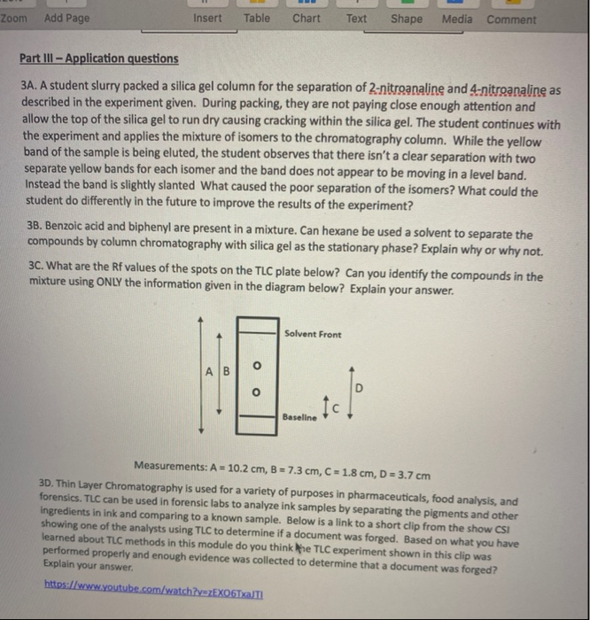 Zoom Add Page Insert Table Chart Text Shape Media | Chegg.com