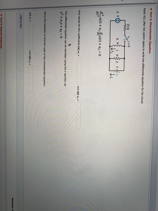 Solved Problem 9.5-2 (Multistep) Part 1: Initial conditions. | Chegg.com