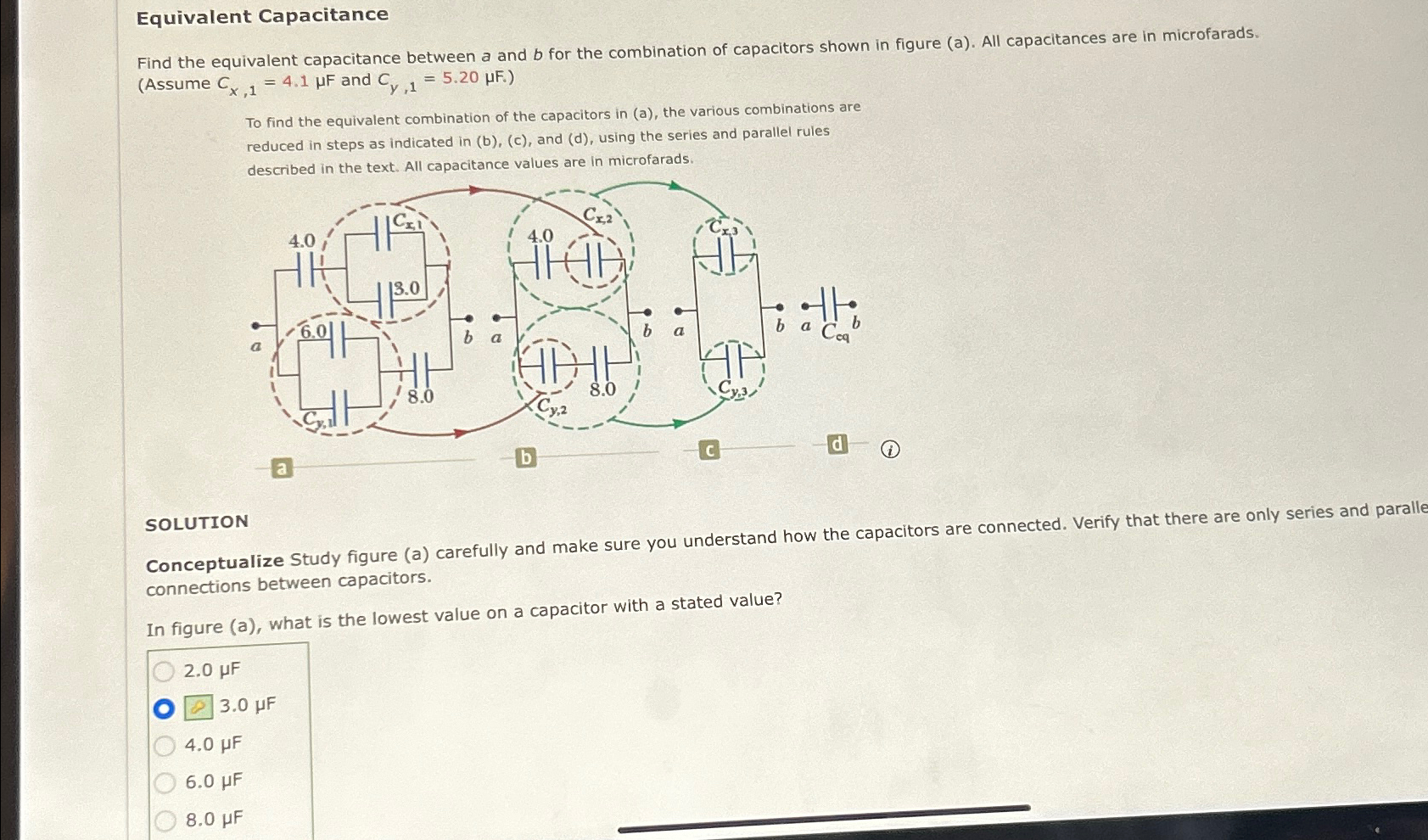Solved Equivalent CapacitanceFind the equivalent capacitance | Chegg.com