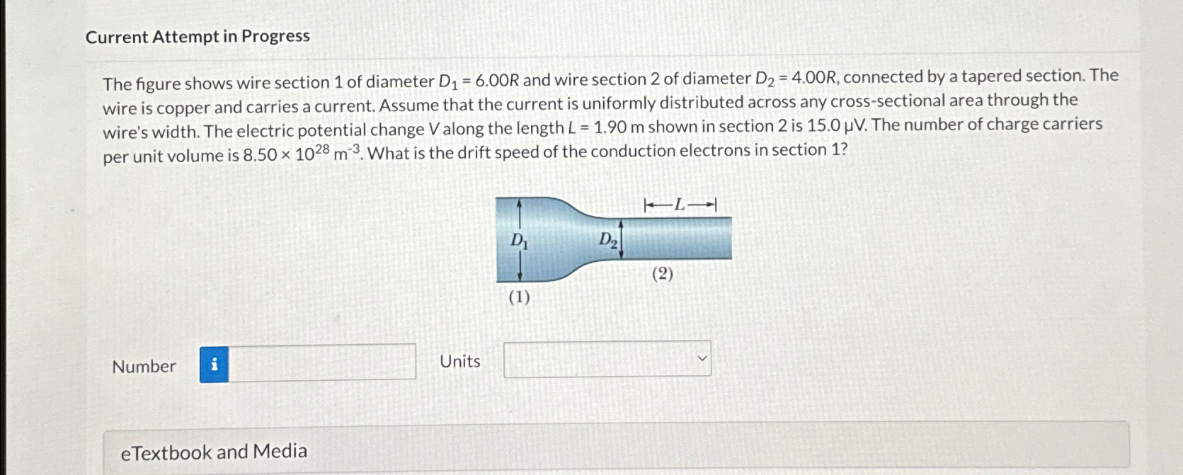 Solved Current Attempt in ProgressThe figure shows wire | Chegg.com