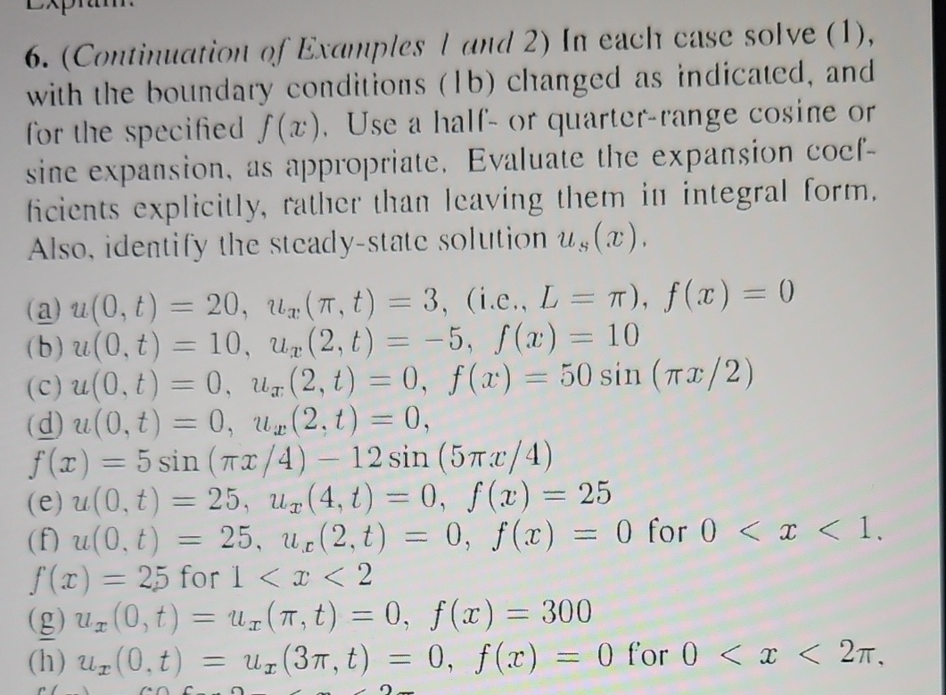 Solved (Continuation of Examples I and 2) ﻿In each cáse | Chegg.com