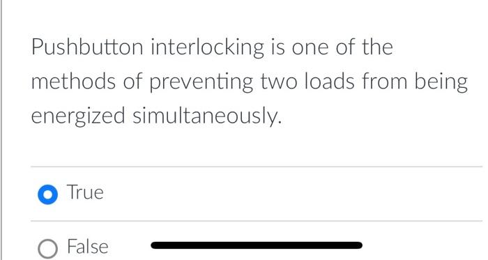 Solved Pushbutton interlocking is one of the methods of | Chegg.com