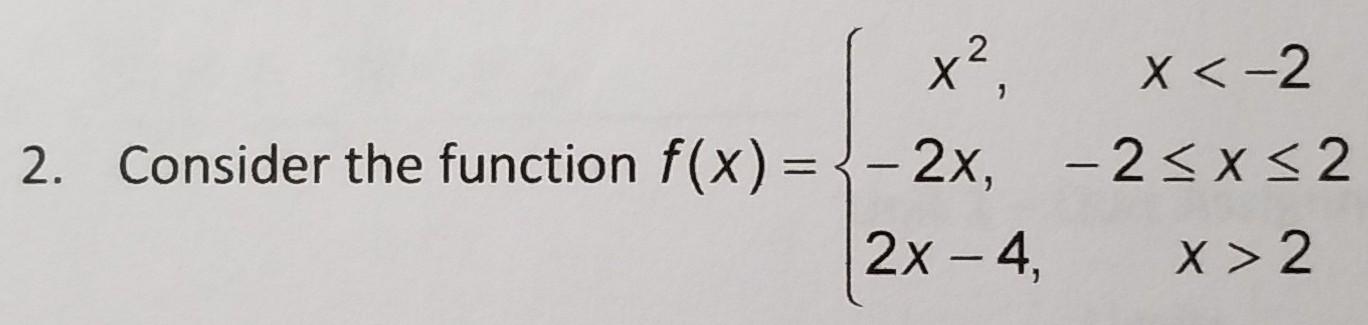 Solved Is f(x) continuous at x = -2? Use the formal | Chegg.com