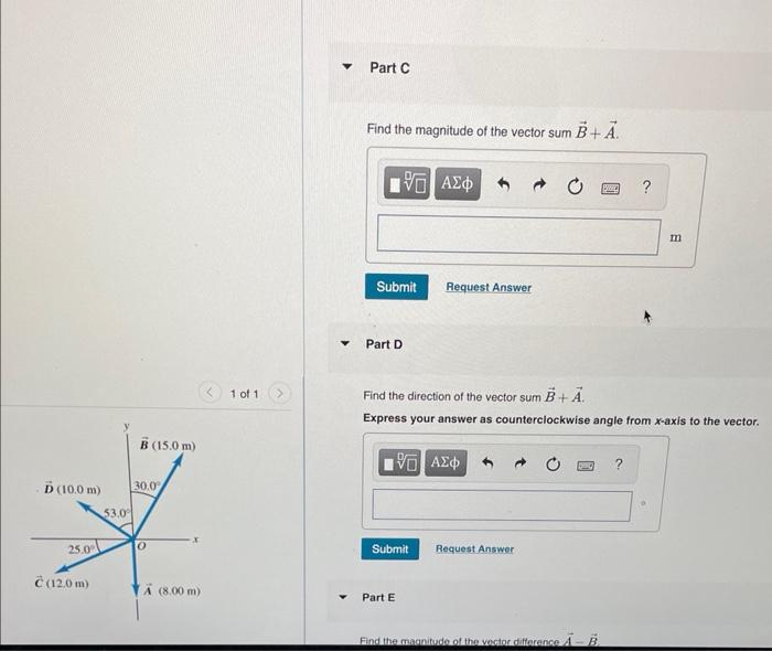 Solved For the vectors A and B in the figure (Figure 1), use | Chegg.com