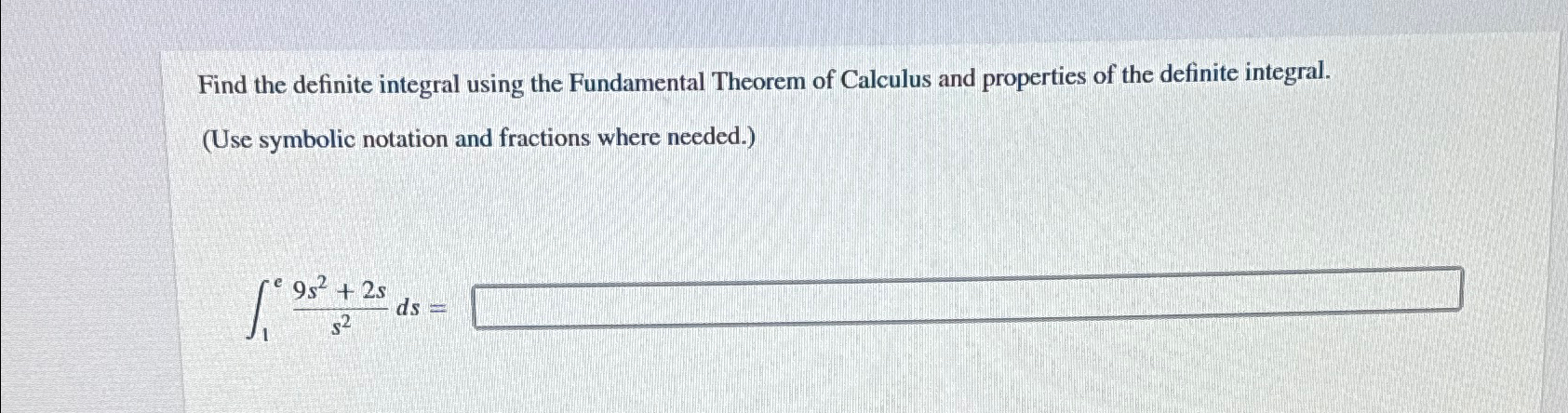 Solved Find the definite integral using the Fundamental | Chegg.com