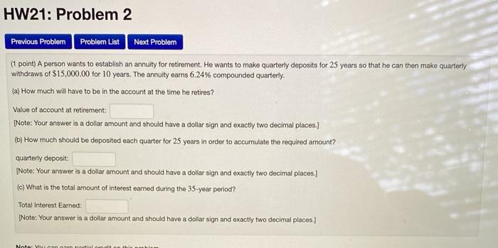 Solved HW21: Problem 2 Previous Problem Problem List Next | Chegg.com