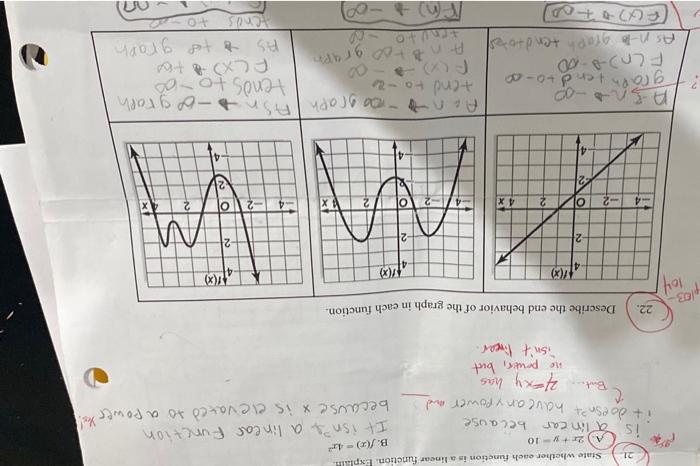 Solved 21 State whether each function is a linear function. | Chegg.com