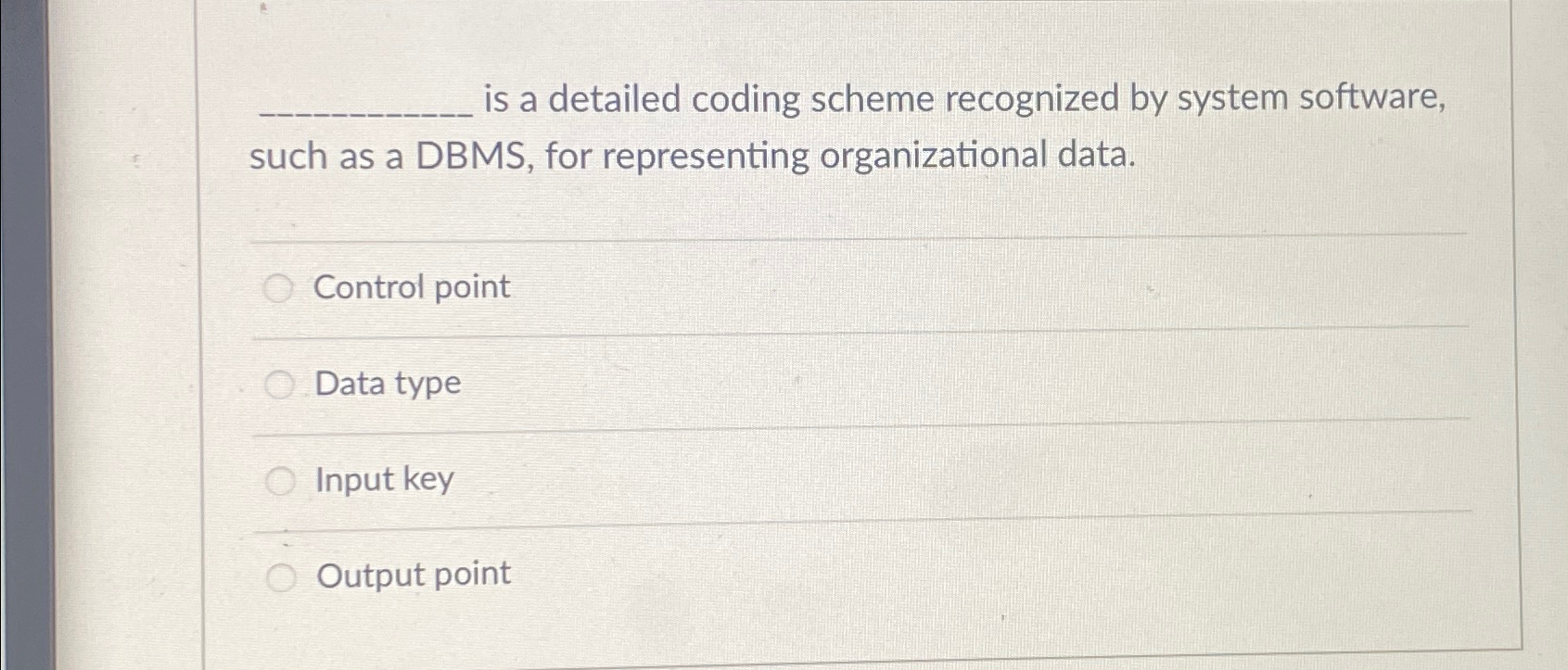 Solved is a detailed coding scheme recognized by system | Chegg.com