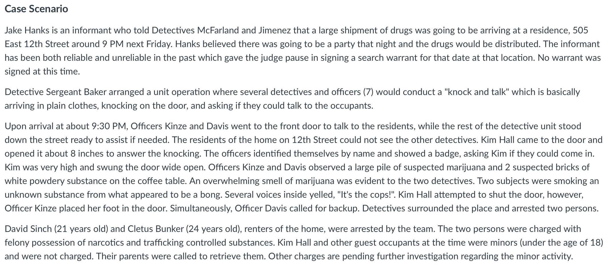 Solved Respond to the following case scenario with your | Chegg.com