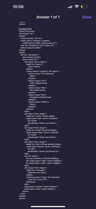 Solved I need help trying to add pictures to this website | Chegg.com