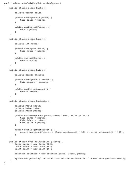 Solved I just need the UML diagram on the following | Chegg.com