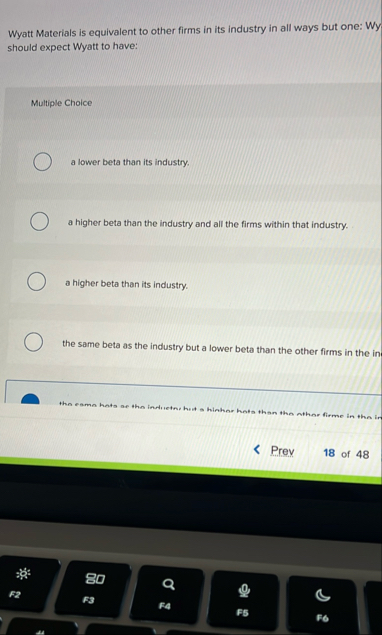 Solved Wyatt Materials is equivalent to other firms in its | Chegg.com