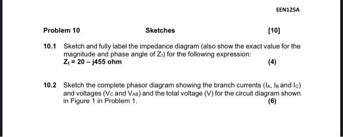 Solved EEN125A Problem 10 Sketches [10] 10.1 Sketch and | Chegg.com