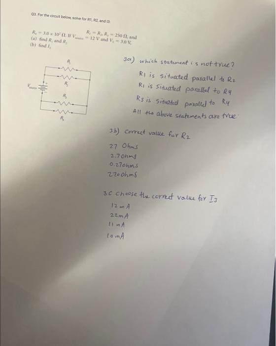 Solved R1=30×102Ω, tr V0R1=R2,R1=250Ω and (a) find R1 and | Chegg.com