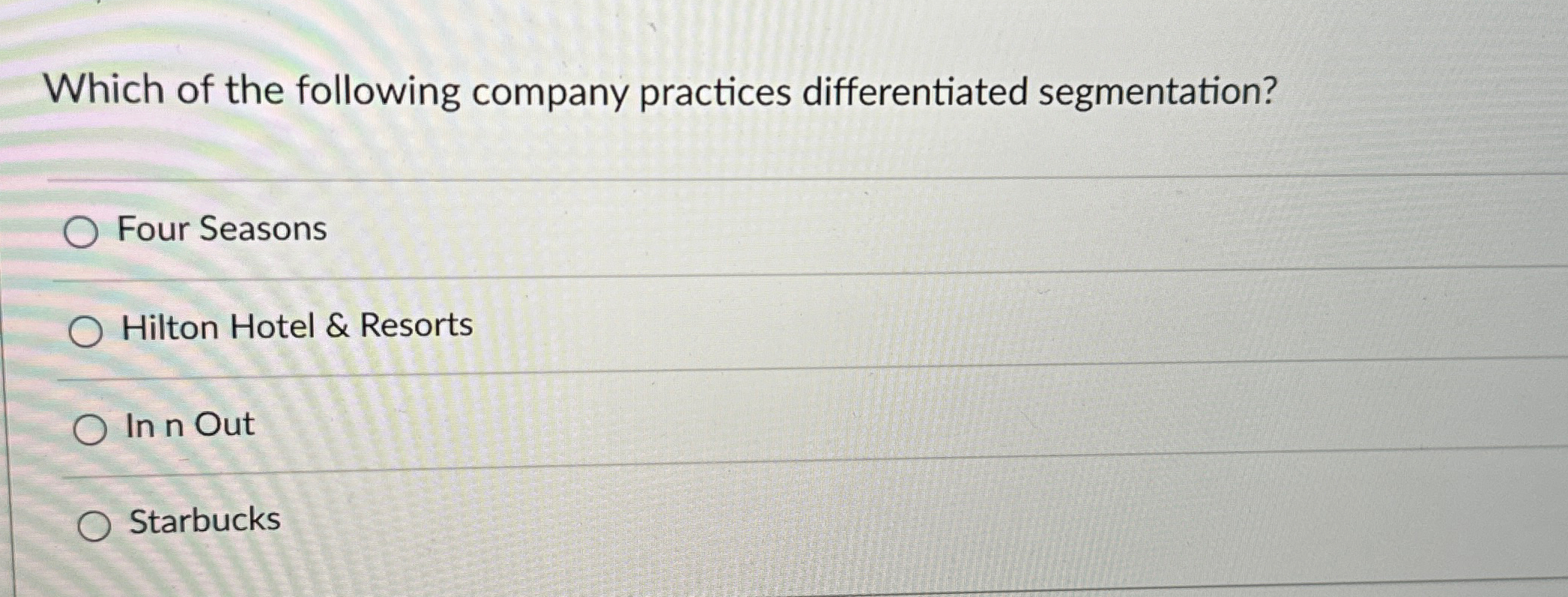 Solved Which of the following company practices | Chegg.com