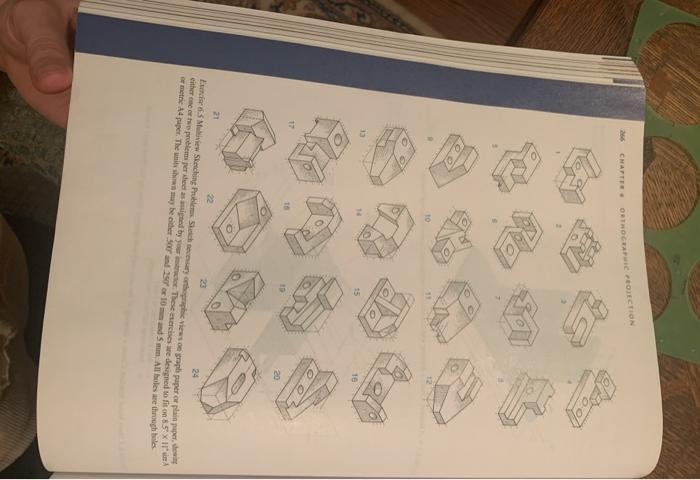 Solved USING ENGINEERING PAPER: Multiview drawings has three | Chegg.com