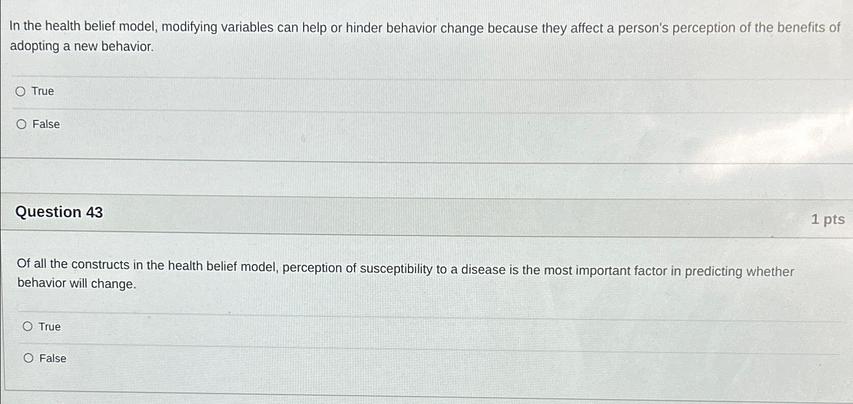 Solved In the health belief model, modifying variables can | Chegg.com Solved In the health belief model, modifying variables can | Chegg.com