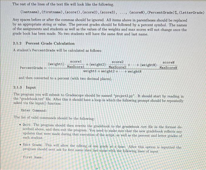 Solved 2 Project Description The goal of this project is to | Chegg.com