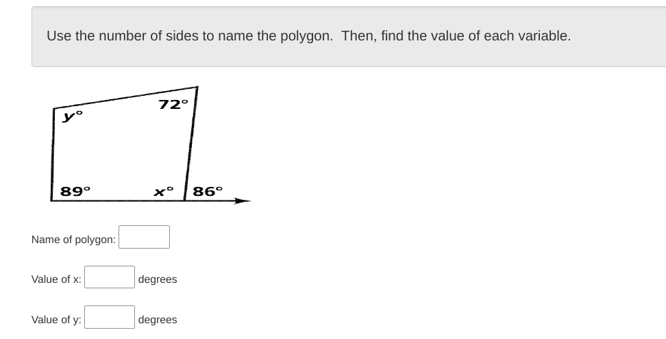 Solved Use the number of sides to name the polygon. Then, | Chegg.com