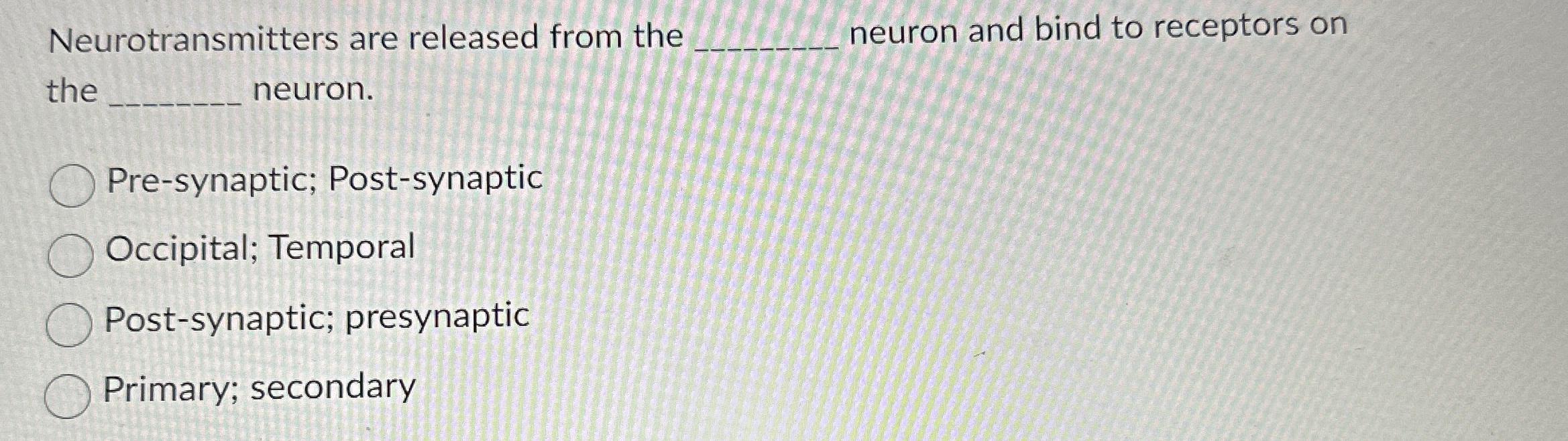 Solved Neurotransmitters are released from the ﻿neuron and | Chegg.com