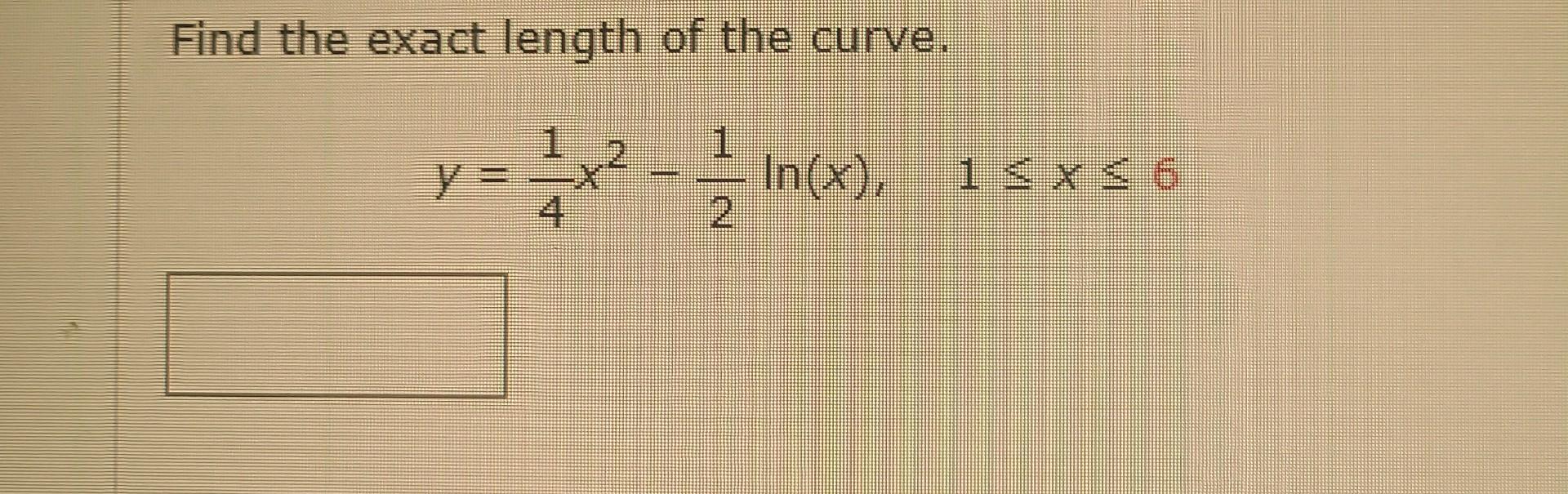 Solved Find the exact length of the curve. | Chegg.com