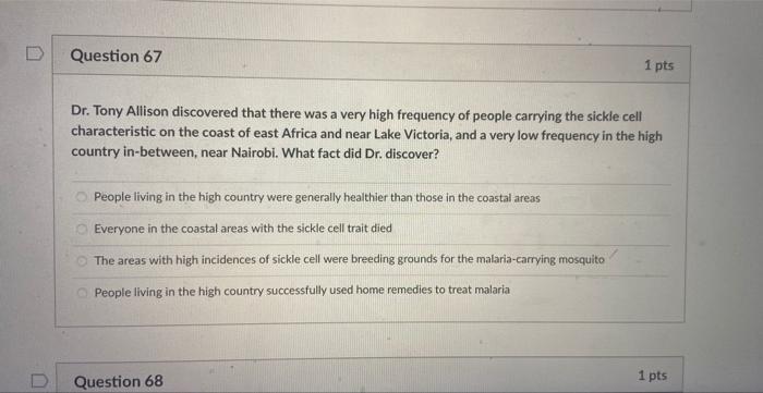 Solved Dr. Tony Allison discovered that there was a very | Chegg.com
