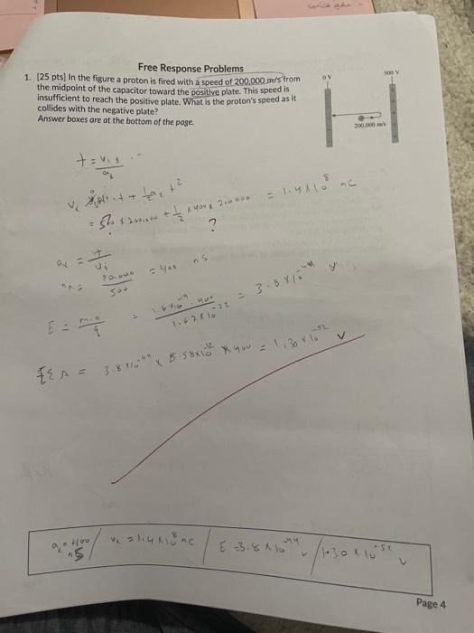 Solved Free Response Problems 1. [25pts] In the figure a | Chegg.com