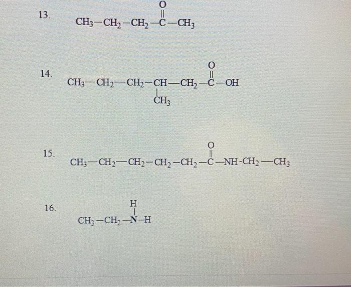 Solved 8. CH3 -CH2-CH2-O-CH2-CH3 9. CH3-CH2-CH2 10. | Chegg.com