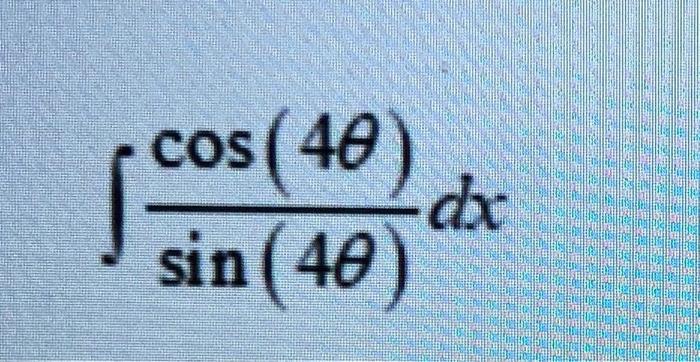 Solved cos (40) •dx sin ( 40 | Chegg.com