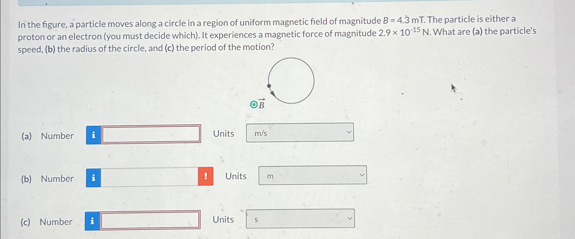 Solved In the figure, a particle moves along a circle in a | Chegg.com