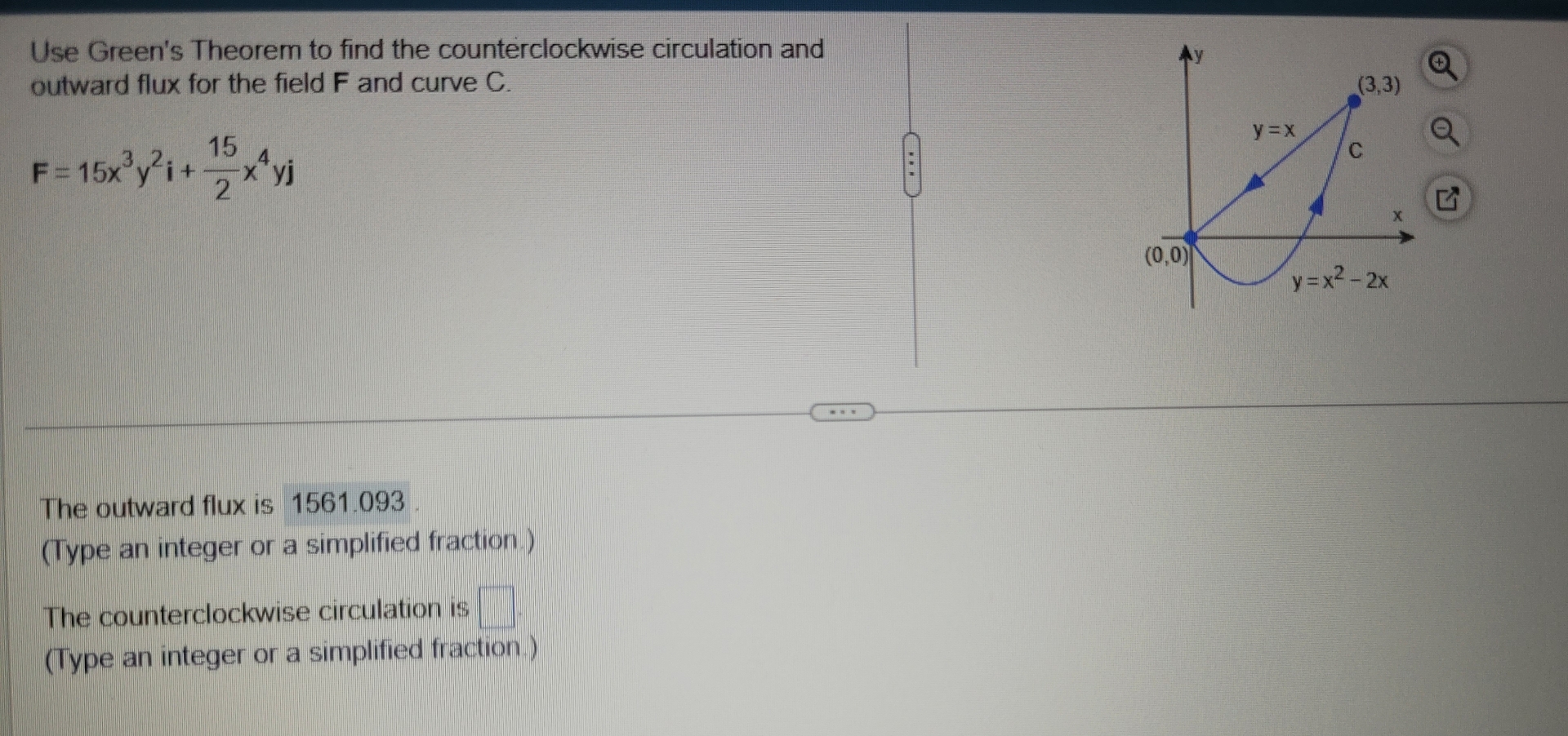 Solved Use Green's Theorem to find the counterclockwise | Chegg.com