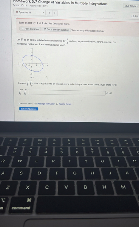 Solved Homework 5.7 ﻿Change of Variables in Multiple | Chegg.com