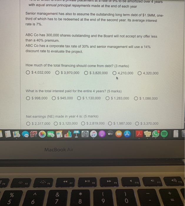 . Senior management of Company ABC is contemplating | Chegg.com