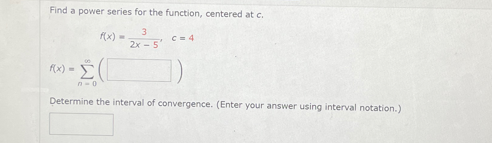 Solved Find a power series for the function, centered at | Chegg.com