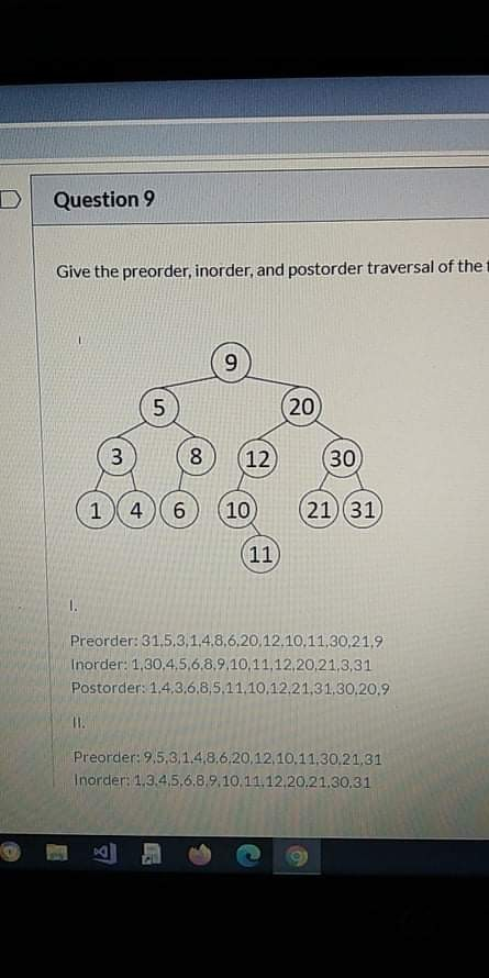 Solved Give the preorder, inorder, and postorder traversal | Chegg.com