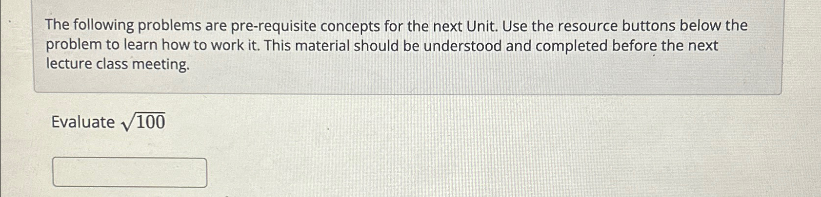 Solved The following problems are pre-requisite concepts for | Chegg.com