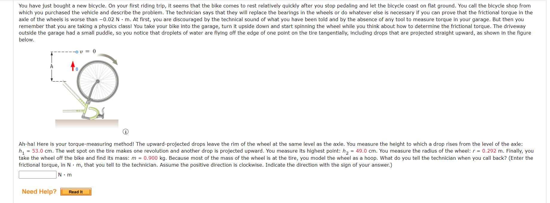 Solved below.frictional torque, in N*m, ﻿that you tell to | Chegg.com