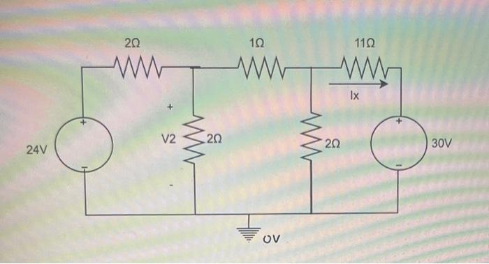 Solved find lx using nodal analysis | Chegg.com