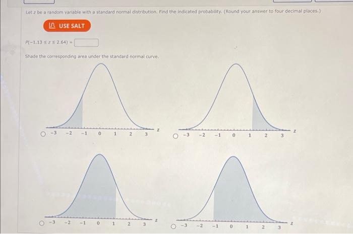 Solved Letz be a random variable with a standard normal | Chegg.com