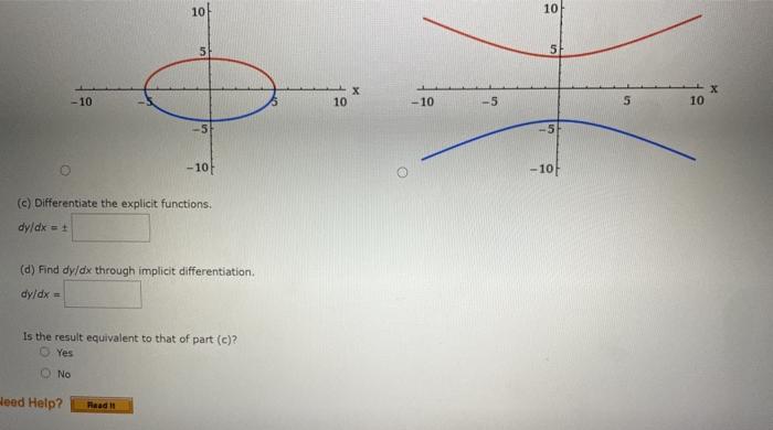 Solved Consider the following: 4x2 + 25y2 = 100 (a) Find two | Chegg.com