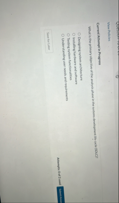 Solved View PoliciesCurrent Attempt in ProgressWhat is the | Chegg.com
