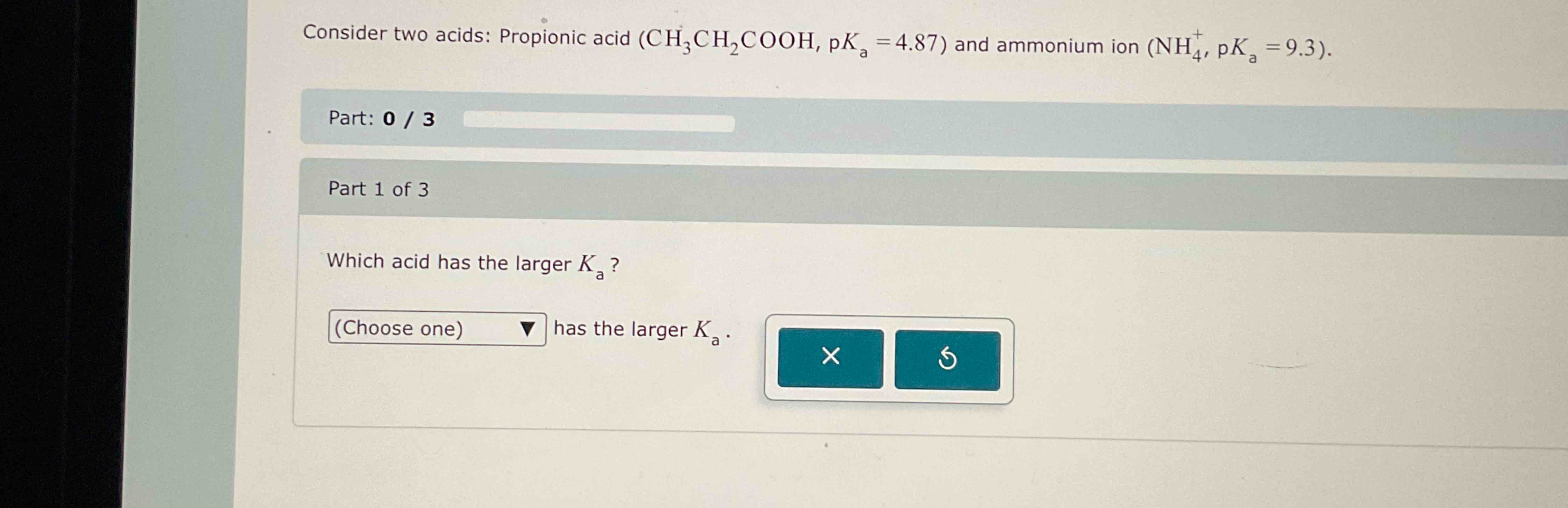 Solved Consider two acids: Propionic acid | Chegg.com