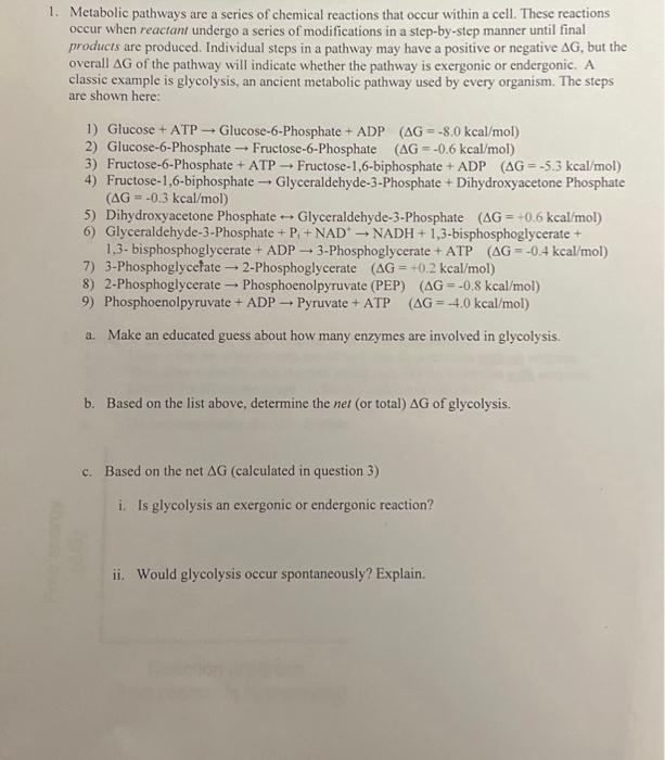 Solved occur when reactant undergo a series of modifications | Chegg.com