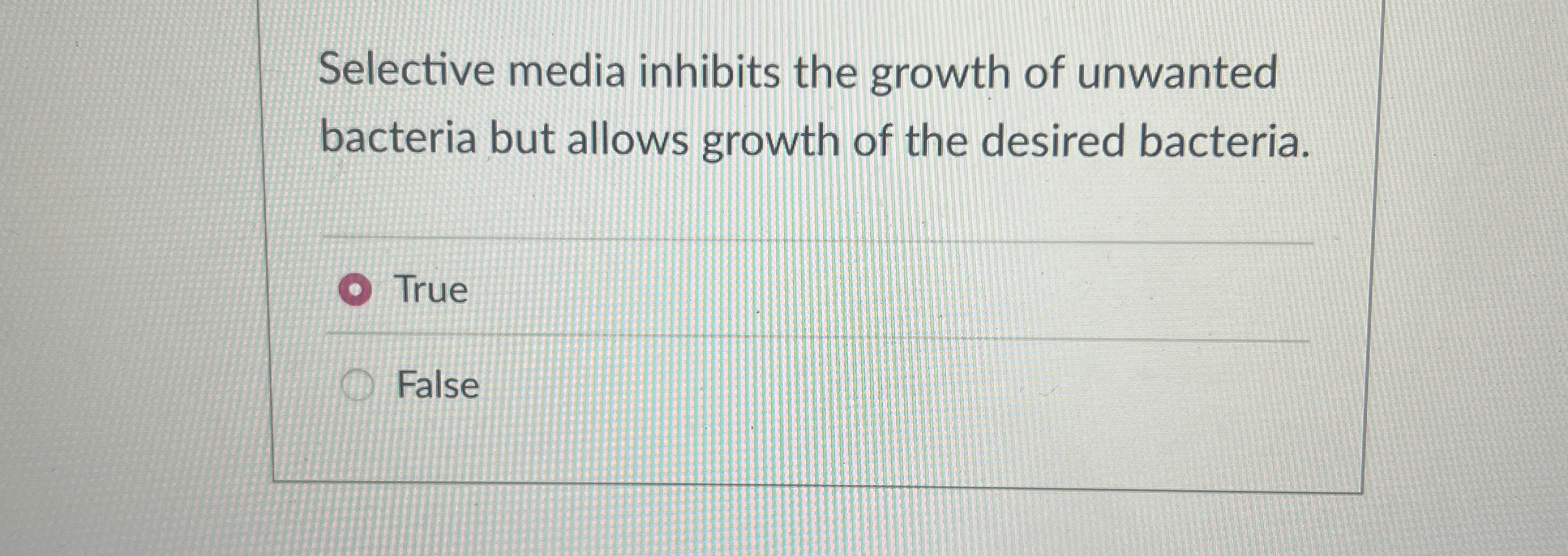 Solved Selective media inhibits the growth of | Chegg.com
