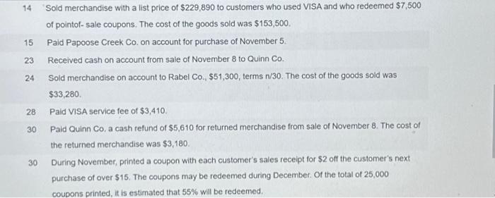 Solved All transactions on this page must be entered (except | Chegg.com