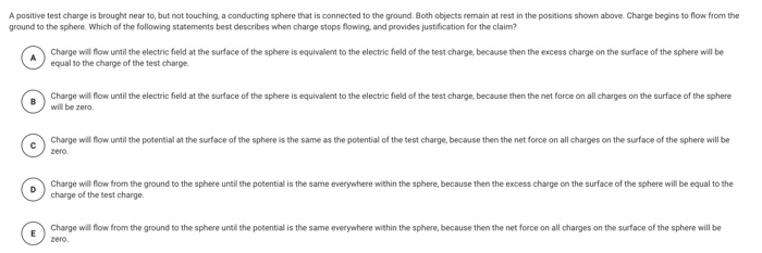 Solved A positive test charge is brought near to, but not | Chegg.com