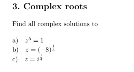 Solved Complex rootsFind all complex solutions | Chegg.com