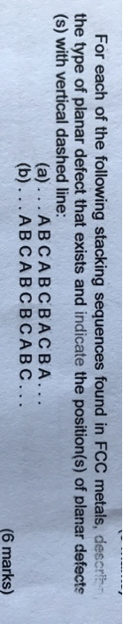 Solved For each of the following stacking sequences found in | Chegg.com