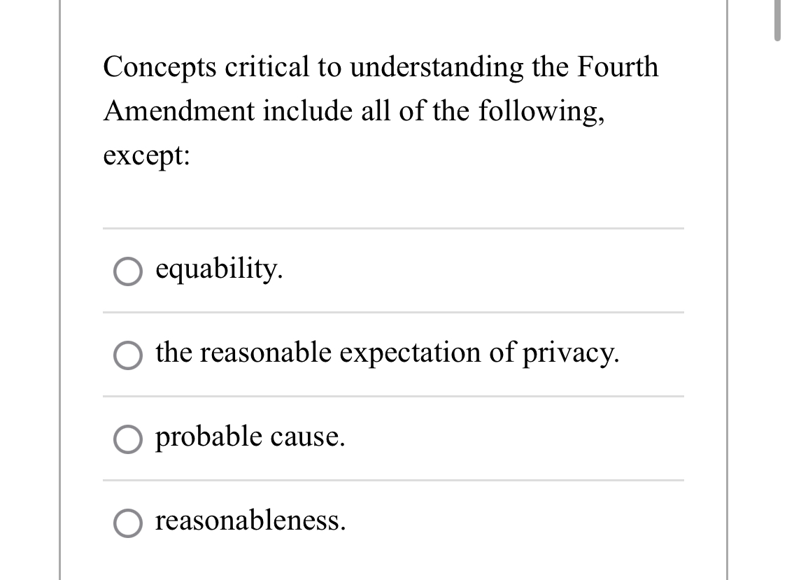 Solved Concepts critical to understanding the Fourth | Chegg.com