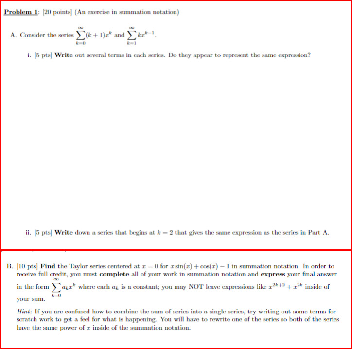 Solved Please show all work | Chegg.com